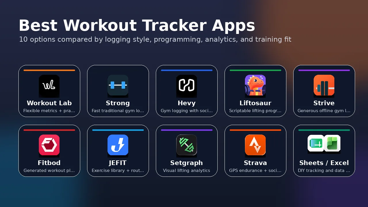 Best Workout Tracker Apps 2026: 10 Options Compared | Workout Lab